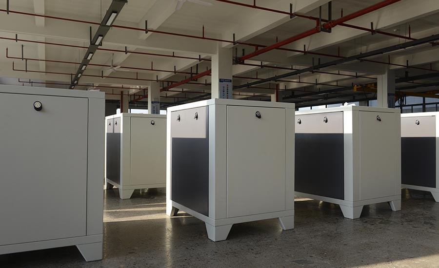 Electric stationary screw air compressor